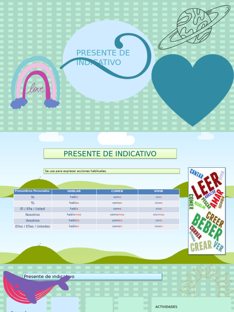 Presente y Verbos Reflexivos | PDF