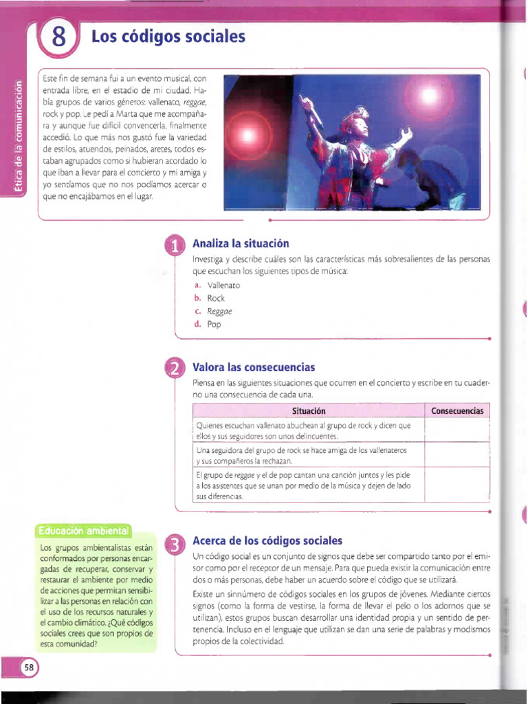 Lenguaje 11° U2 Tema 8 Los Códigos Sociales | PDF