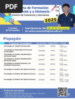 Cronograma 2025 - Portal SOFIA Plus - SENA | PDF