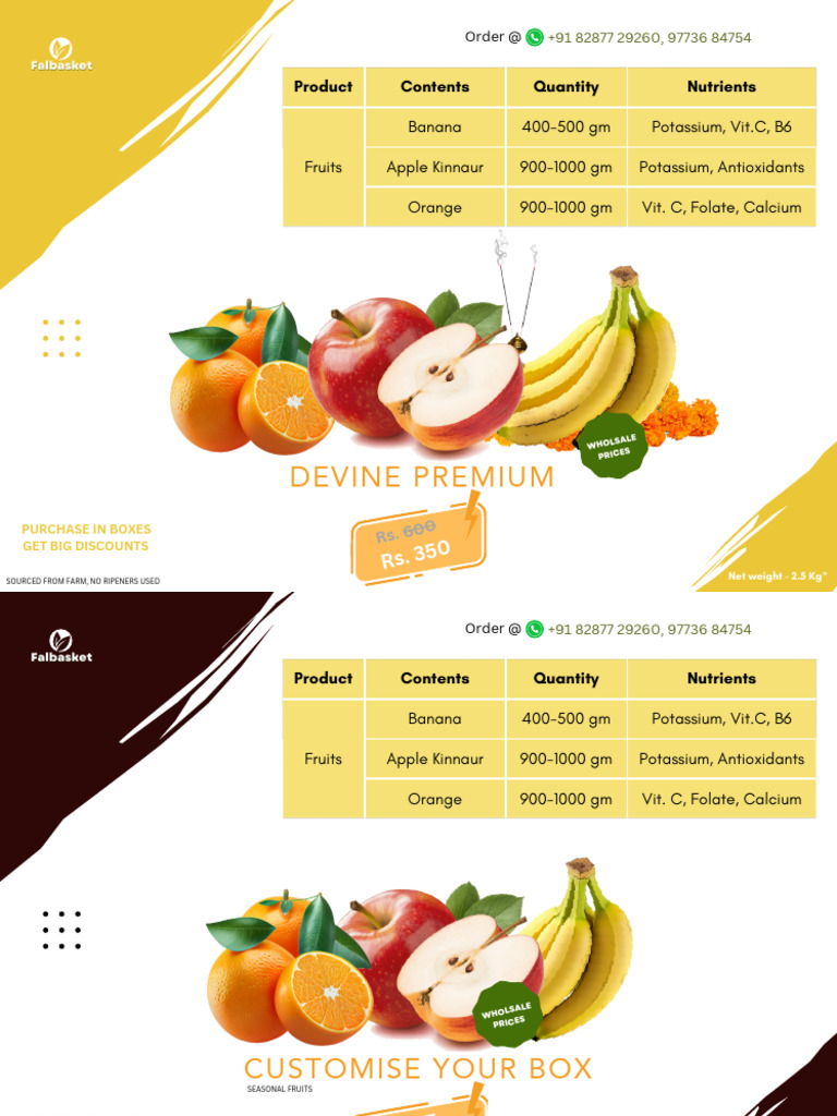 Fruits Sales Collateral 01-4 | PDF | Chemistry | Biomolecules