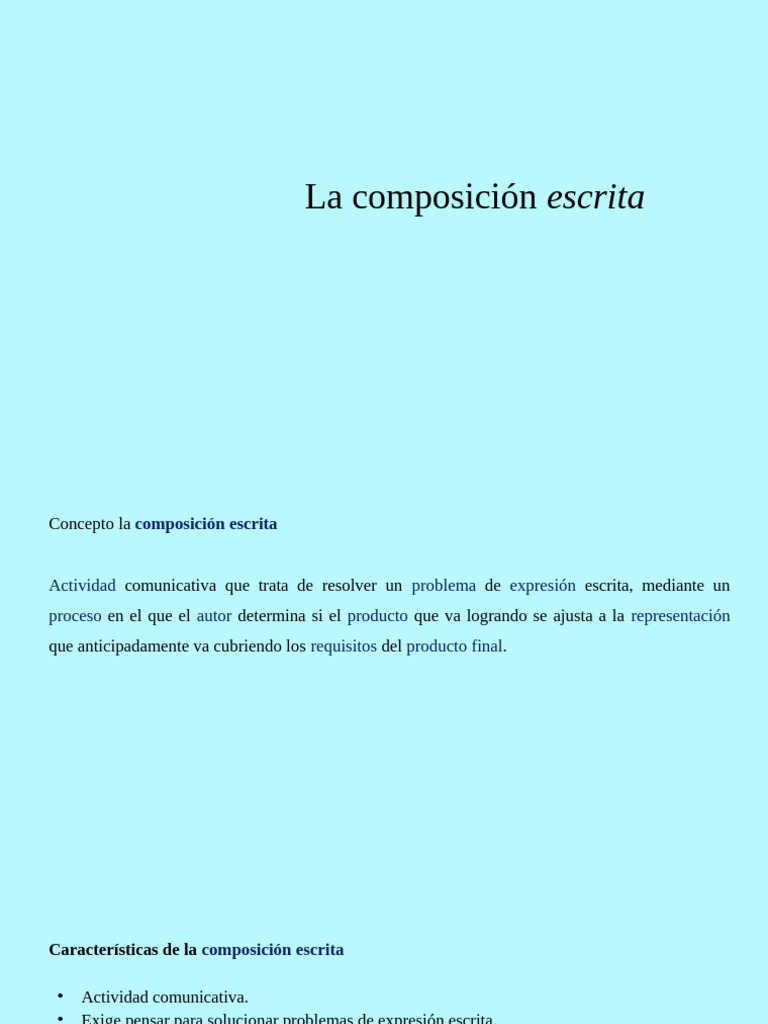 La Composición Escrita | PDF | Agua | Sustancias químicas