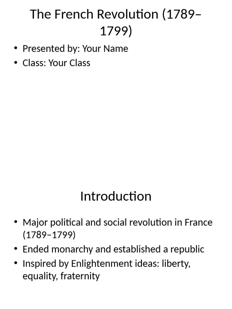 Overview of the French Revolution | PDF