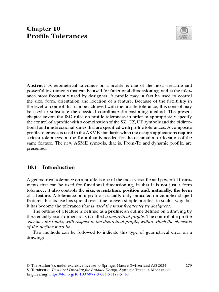Chapter 10 Profile Tolerances | PDF | Engineering Tolerance | Euclidean ...