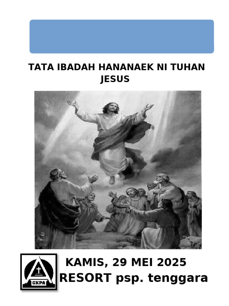 TATA IBADAH ARI HANANAEK NI TUHANTA JESUS (Angkola) | PDF