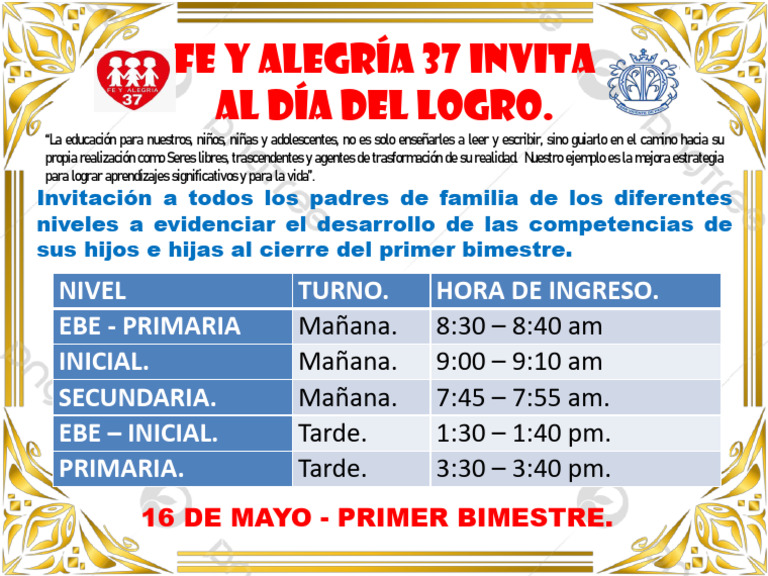 Dia Del Logro. | PDF