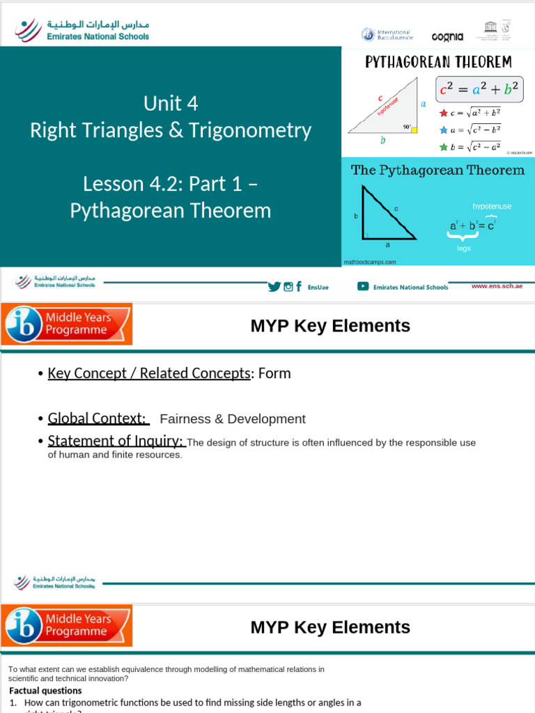 Pythagorean Theorem in Right Triangles | PDF | Mathematics | Elementary ...