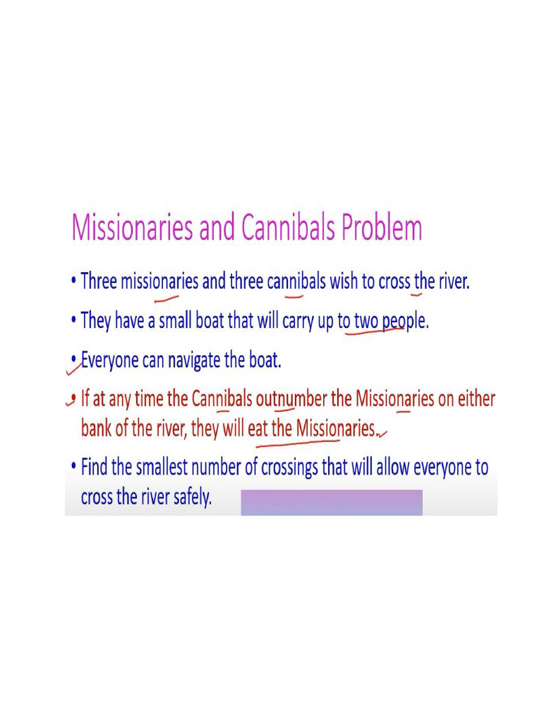 Missionaries and Cannibals Problem | PDF