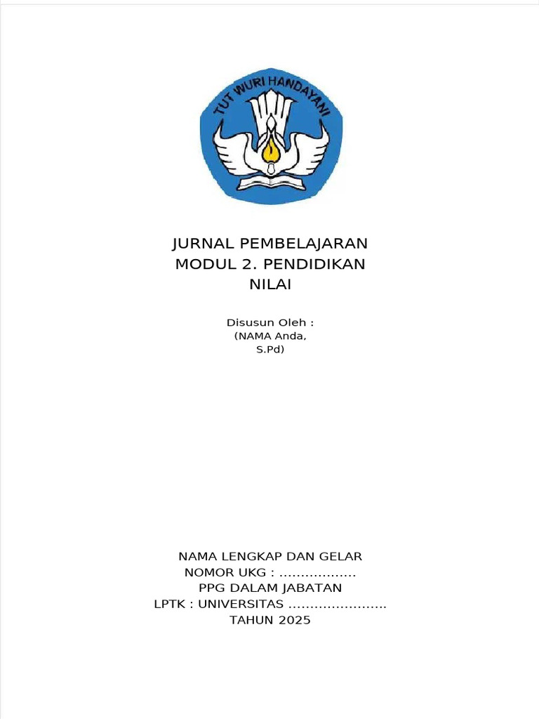 Jurnal Modul 2 PPG 2025 Pendidikan Nilai P - Compress | PDF