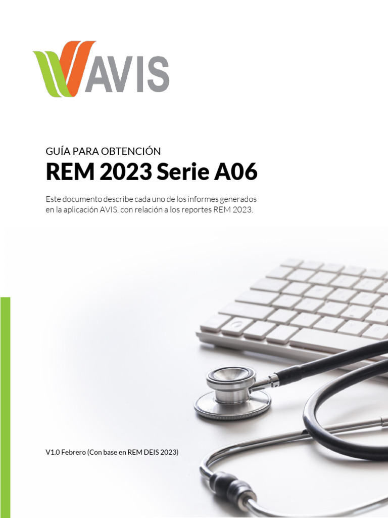 Manual Obtencion REM A06-2023 | PDF | Psiquiatría | Salud mental