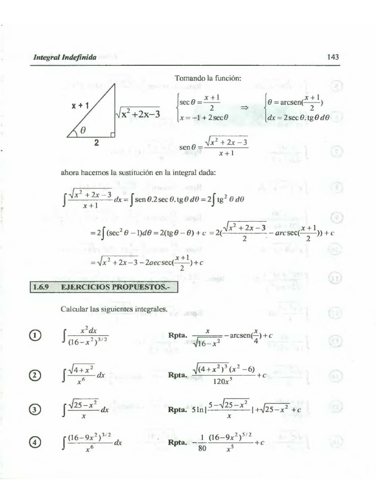 Ejercicios de Integrales | PDF