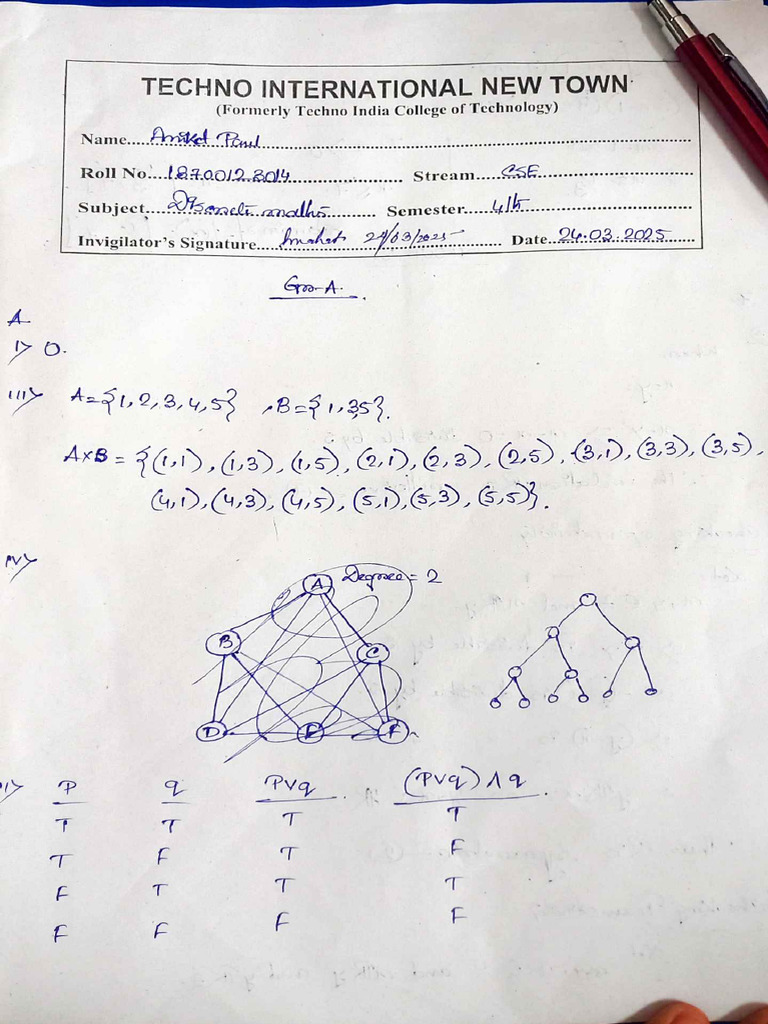 Aniket Paul (Discrete Ca3) | PDF