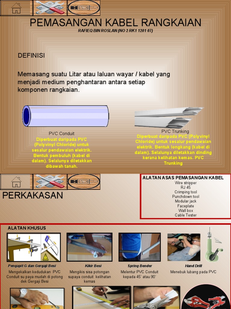 Pemasangan Kabel Rangkaian - Rafieq | PDF