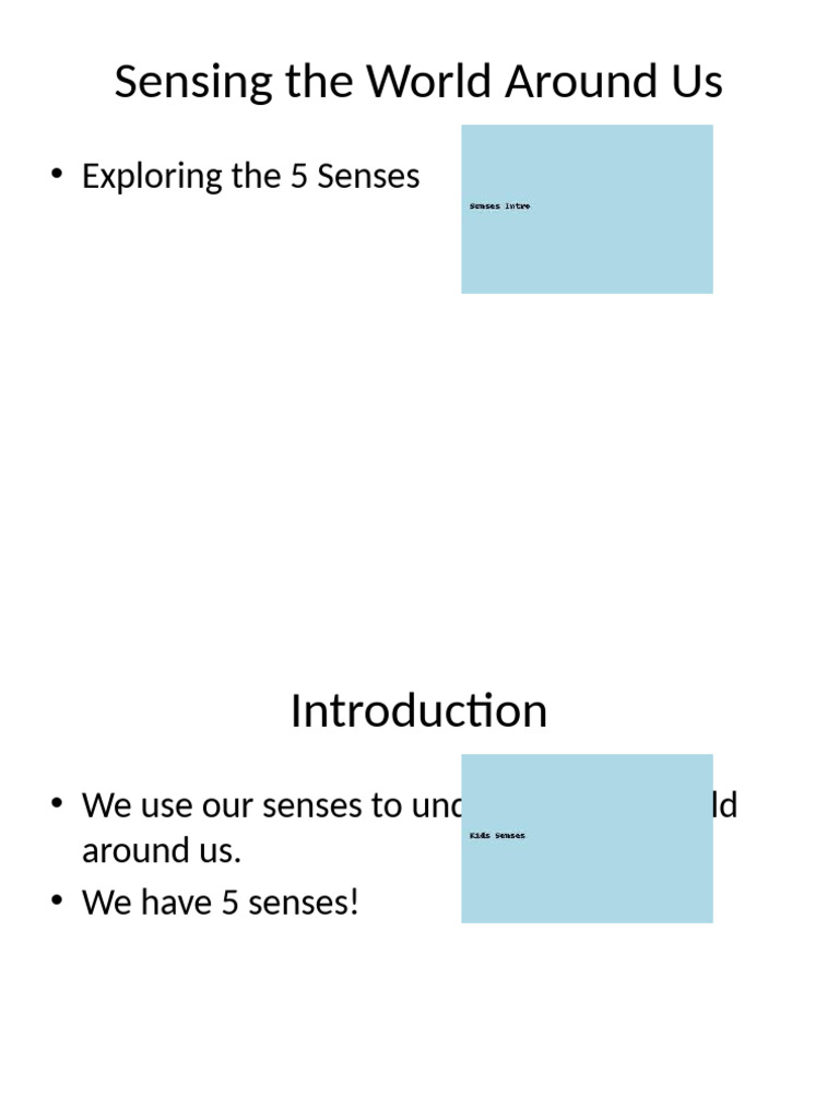 Sensing The World Around Us With Images | PDF