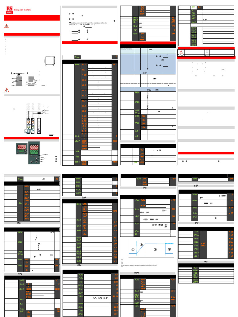 Régulateur RS PRO | PDF | Thermocouple | Relay