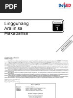 Dll Matatag Makabansa 2 q1 w1 | PDF