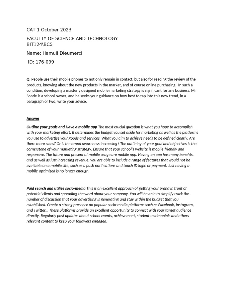 DH CAT1 E-Commerce | PDF