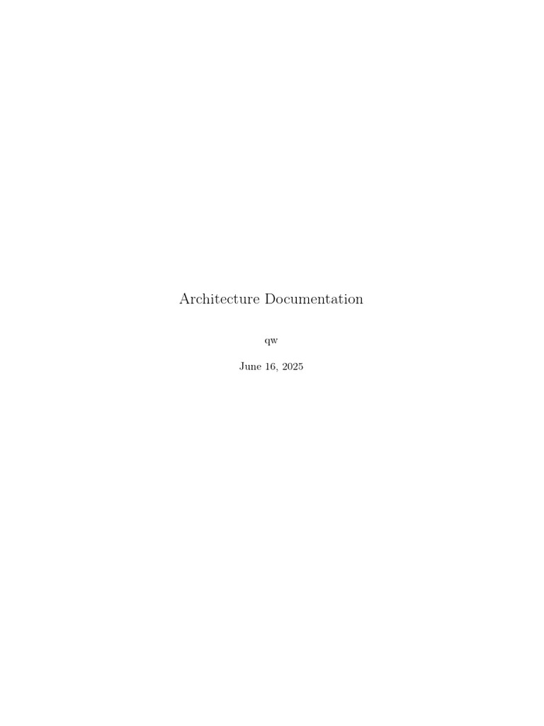 Architecture Documentation | PDF | Unified Modeling Language | System