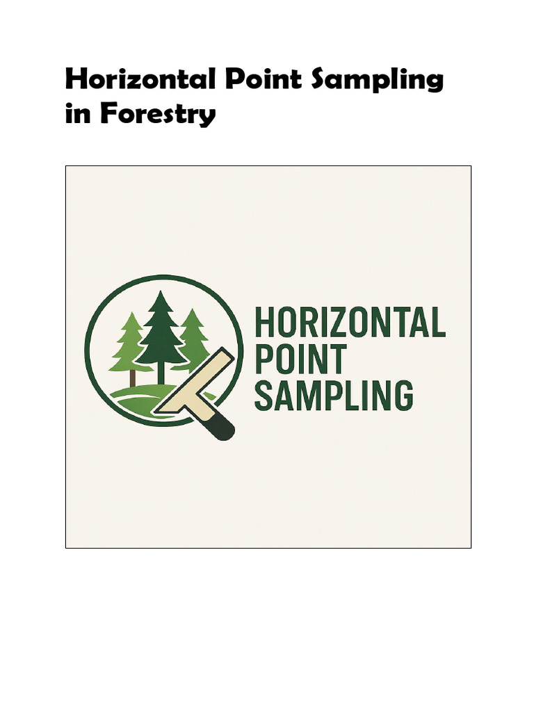 Horizontal Point Sampling in Forestry | PDF | Sampling (Statistics)