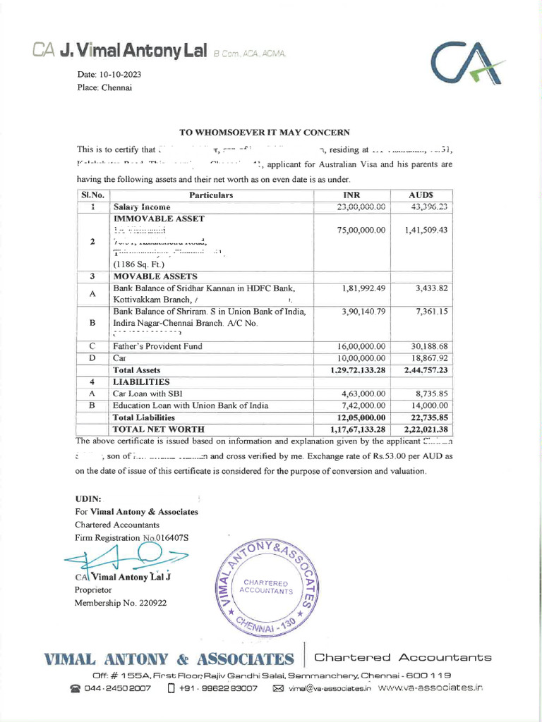 CA Sample | PDF