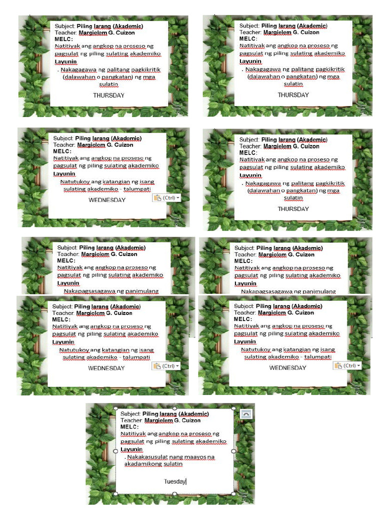 Topic Chart Piling Larang | PDF