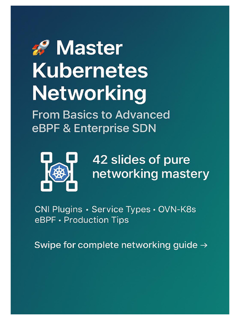 k8s Networking Notes 1749831110 | PDF