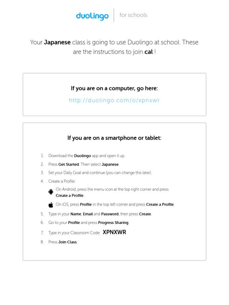 Duolingo Classroom PDF | PDF