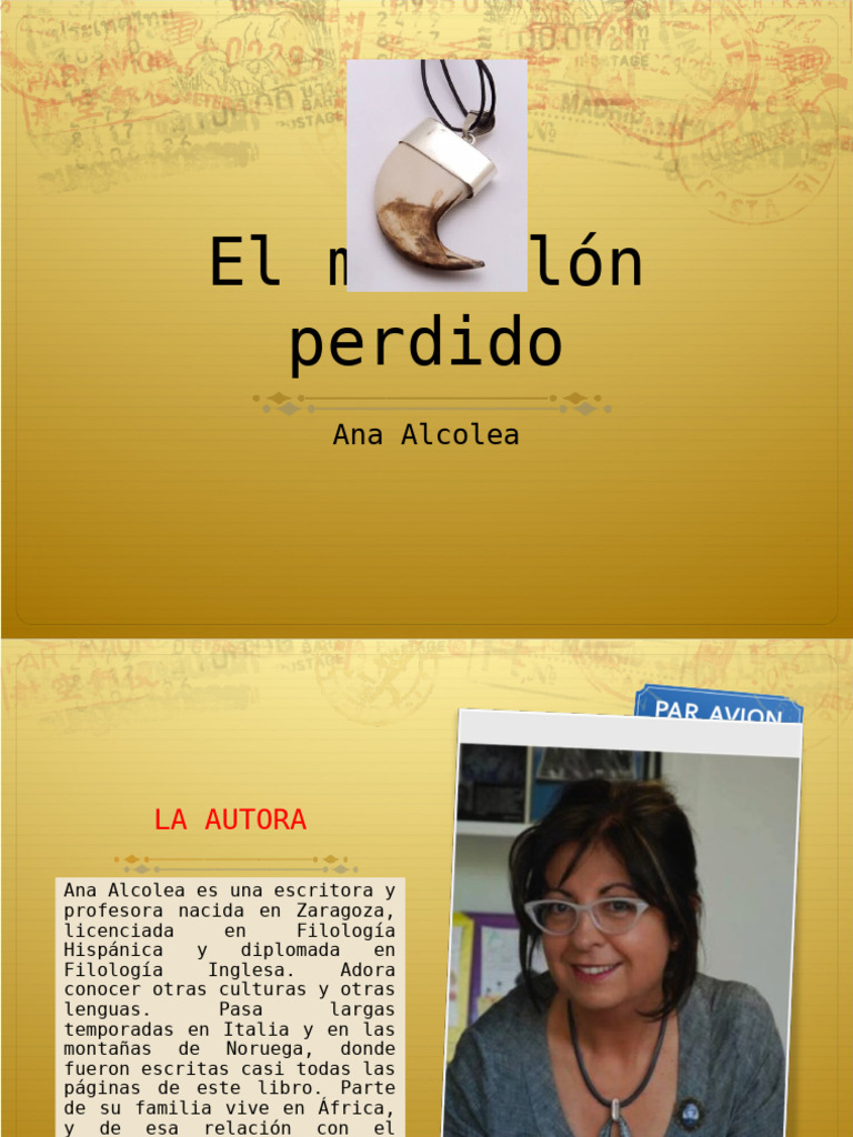 El medallón perdido: guía de lectura | PDF