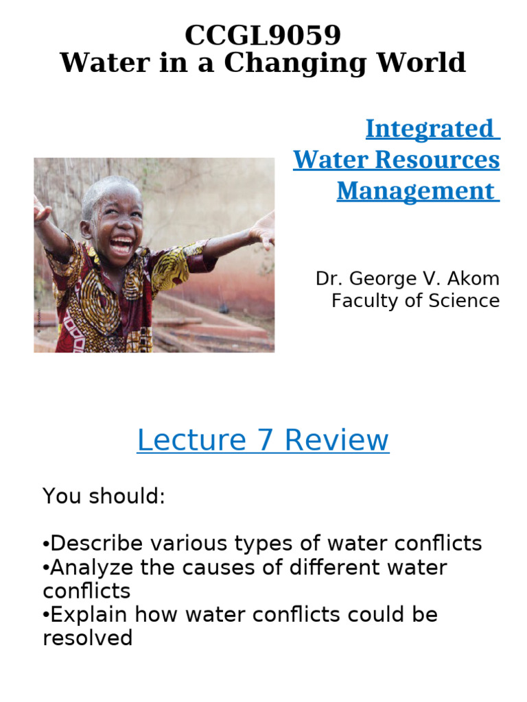 Integrated Water Resources Management | PDF | Water Resources ...