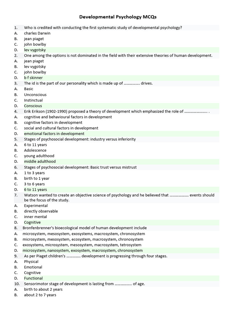 Psychology | PDF | Attachment Theory | Developmental Psychology