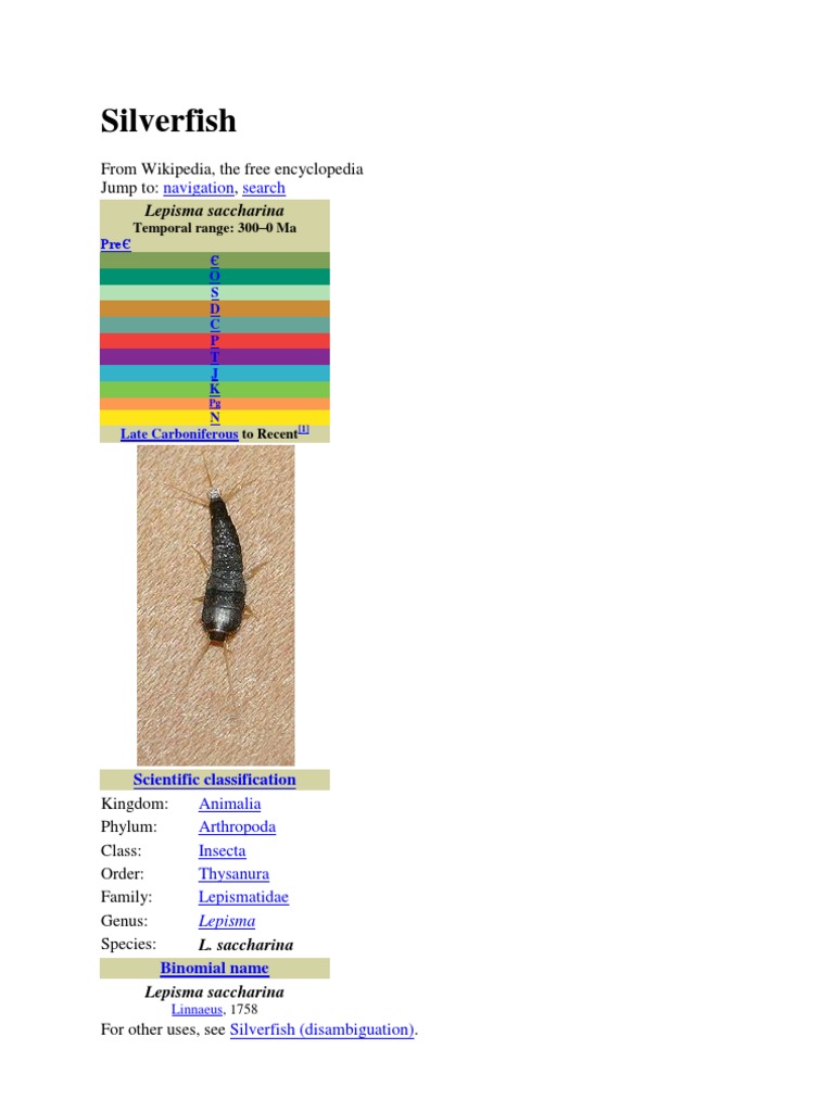 Silverfish | PDF | Pupa | Insects