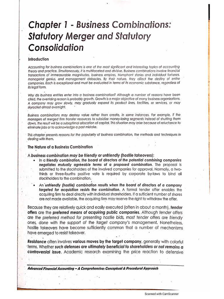 Dayag - Statutory Merger and Statutory Consolidation | PDF