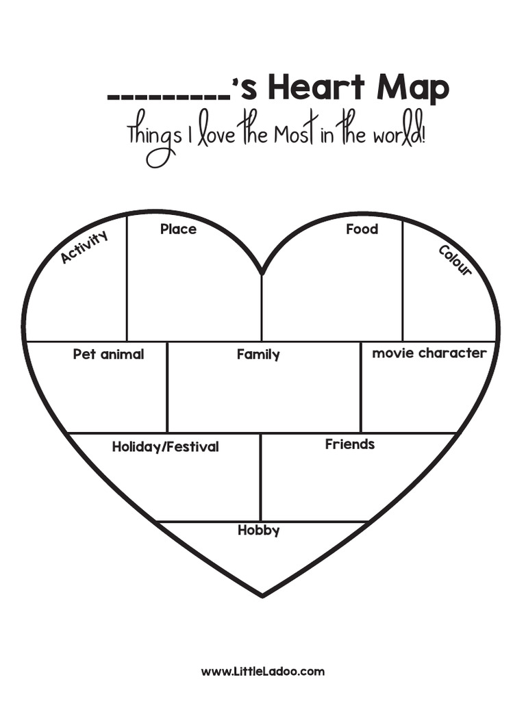 Heart Map Of My Favorite Things Pdf