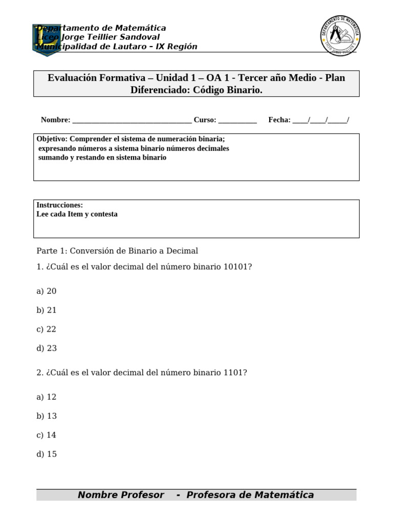 CÓDIGO BINARIO | PDF | Lexicología | Aritmética