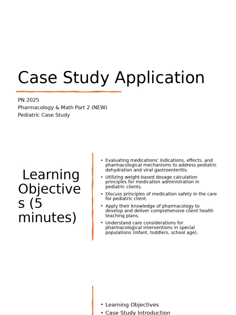 Case Study - Pediatric | PDF | Pharmacology | Health Care