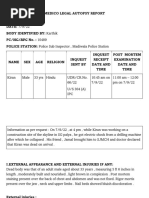 Viscera Examination Report Template | PDF | Injury | Autopsy