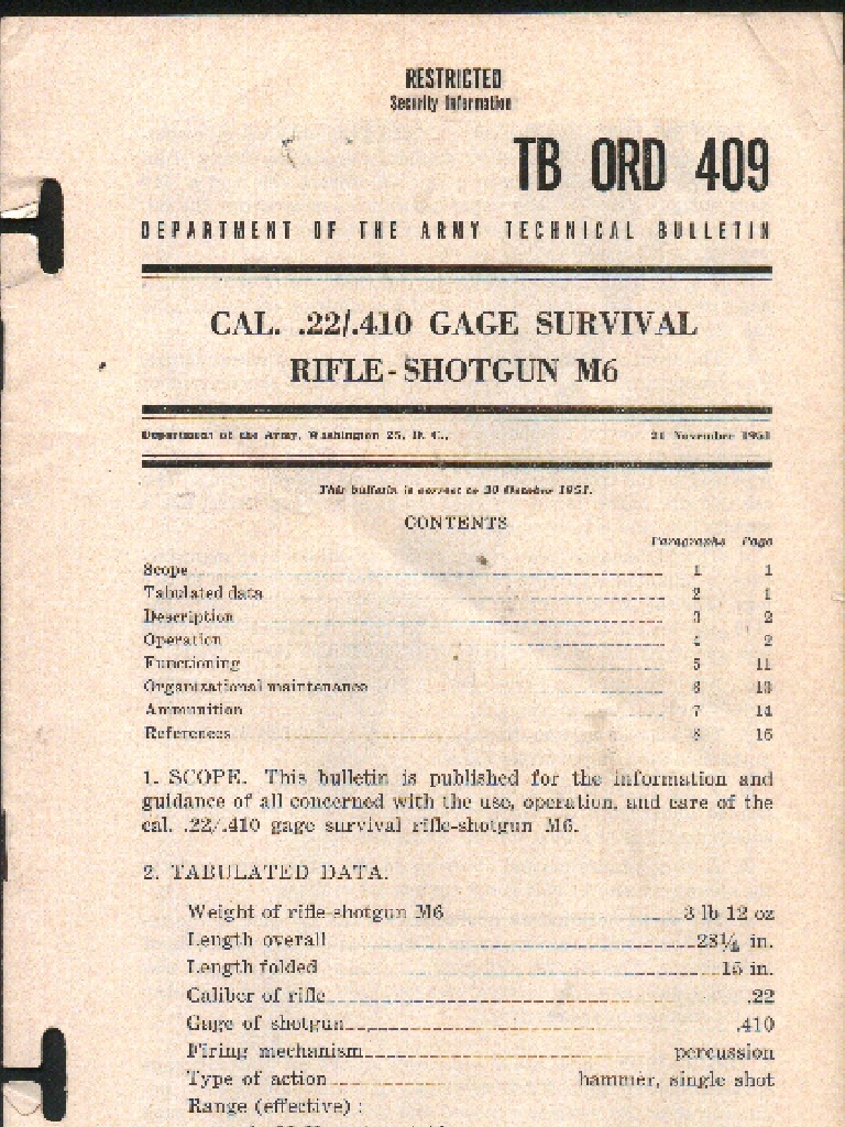 M6 Scout Manual | PDF