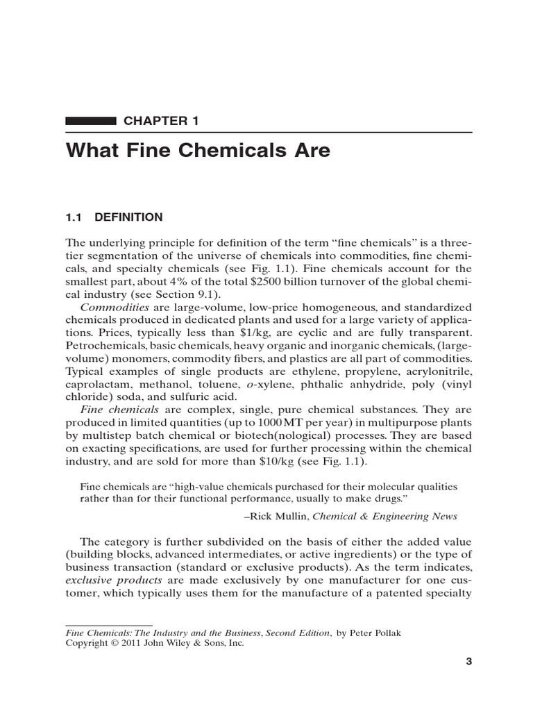 Vdoc - Pub Fine Chemicals The Industry and The Business Second Edition ...