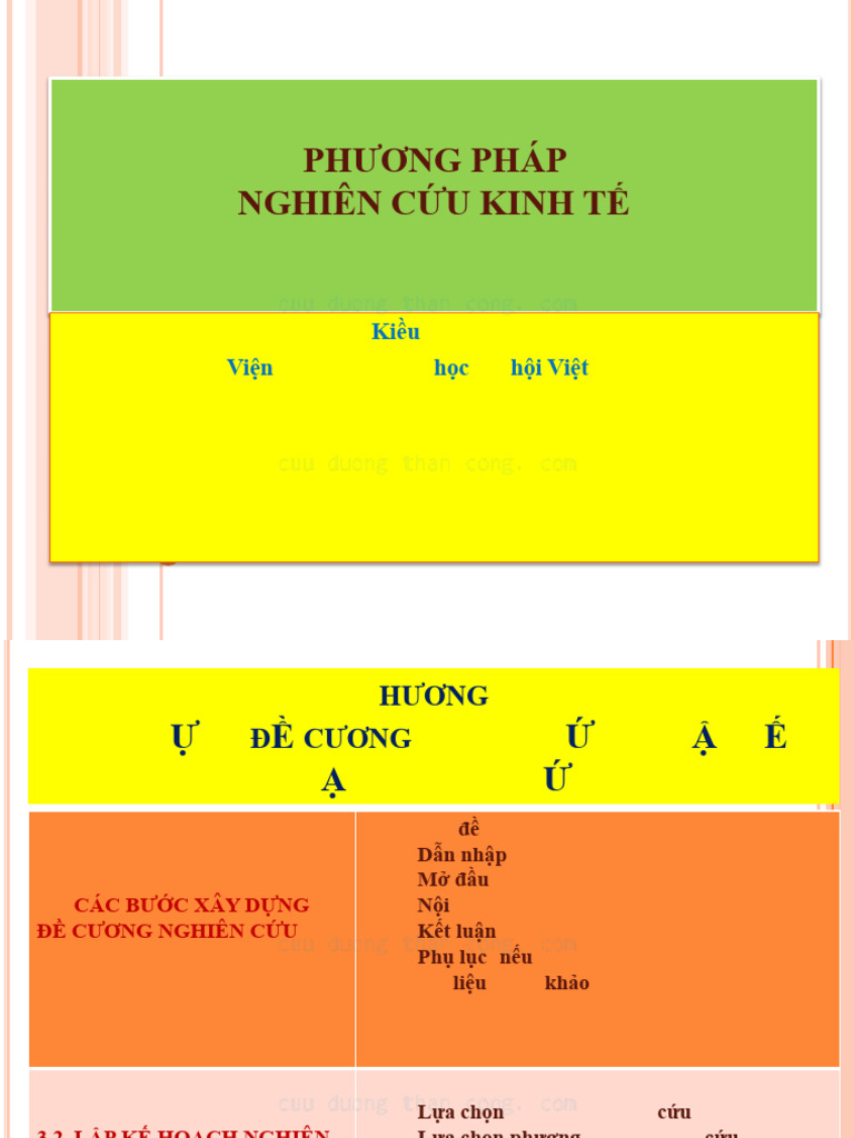 Phuong Phap Nghien Cuu Kinh Te Kieu Thanh Nga Chuong 3 Xay Dung de ...