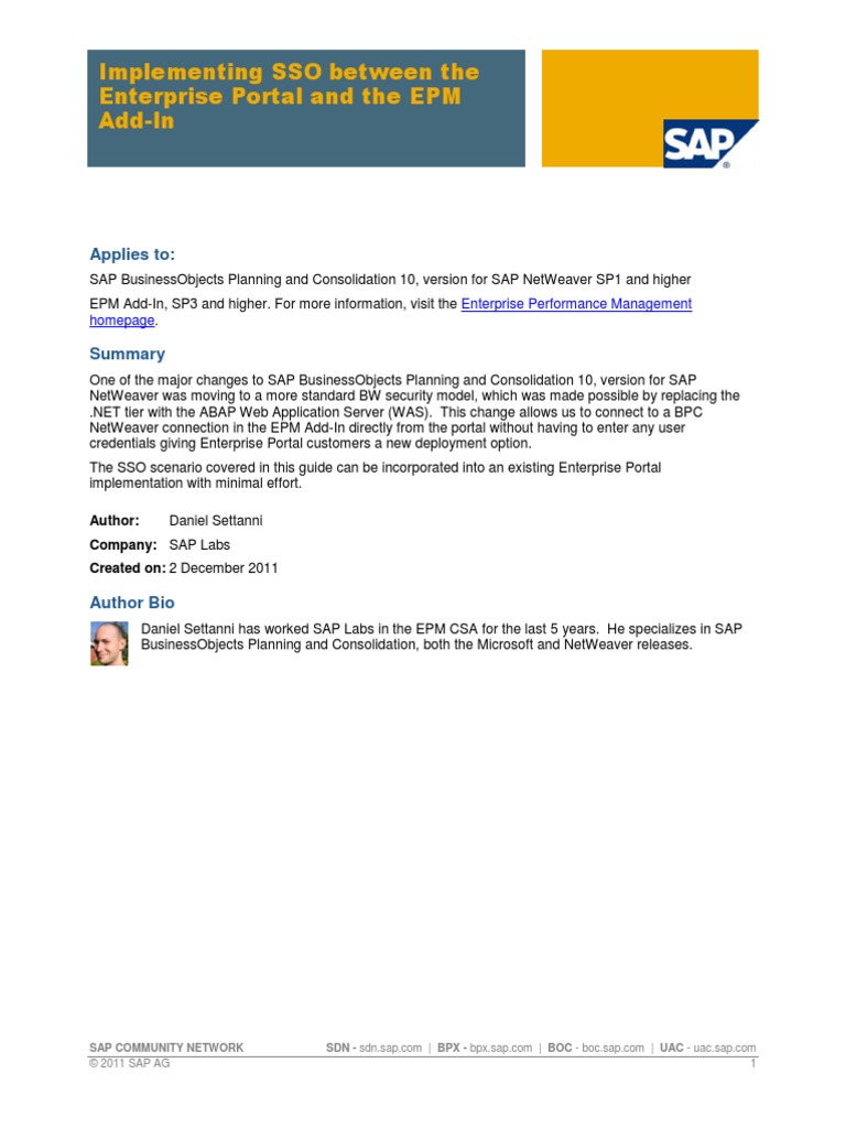 Implementing SSObetween Portaland EPMaddin | PDF | Java Servlet | Port ...