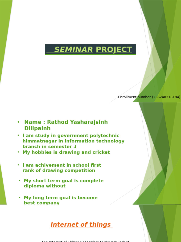 Seminar. Project. | PDF