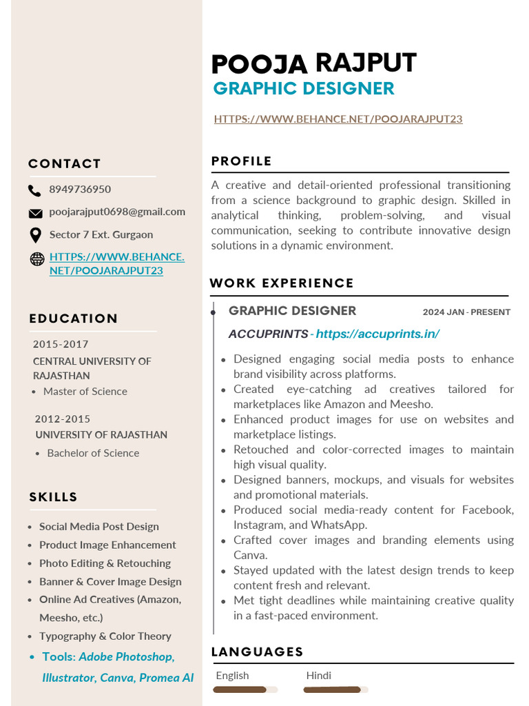 POOJA Resume NW | PDF