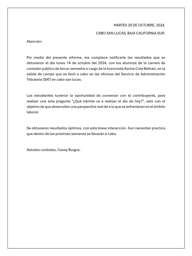 Informe para Imprimir | PDF