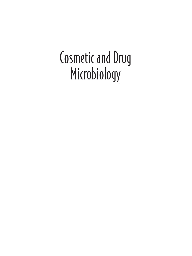 Cosmetic and Drug Microbiology Insights | PDF | Antimicrobial ...