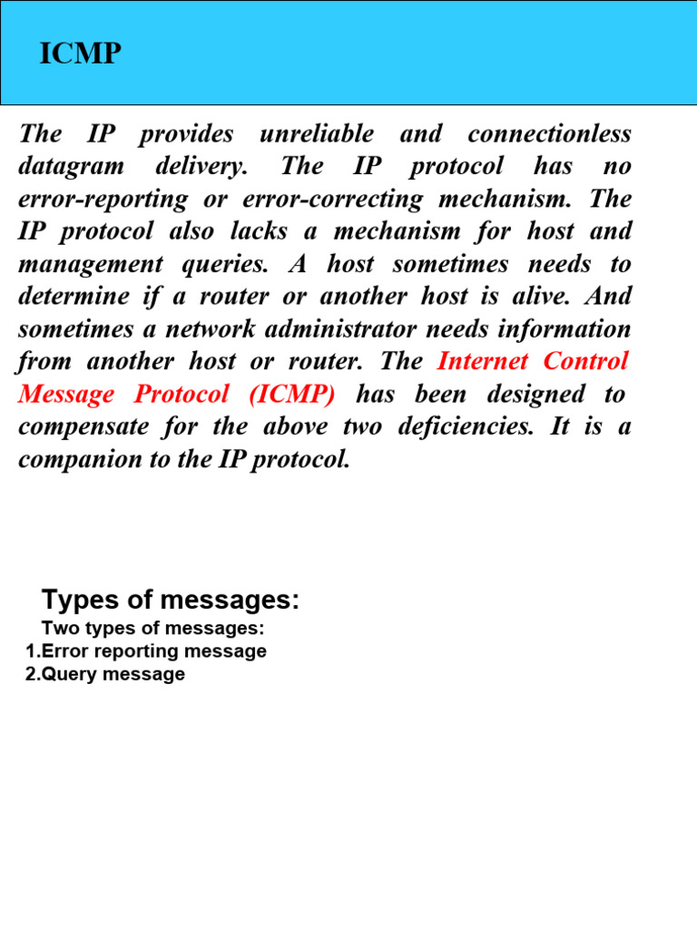 Icmp and Igmp | PDF | Internet Protocols | Wide Area Network