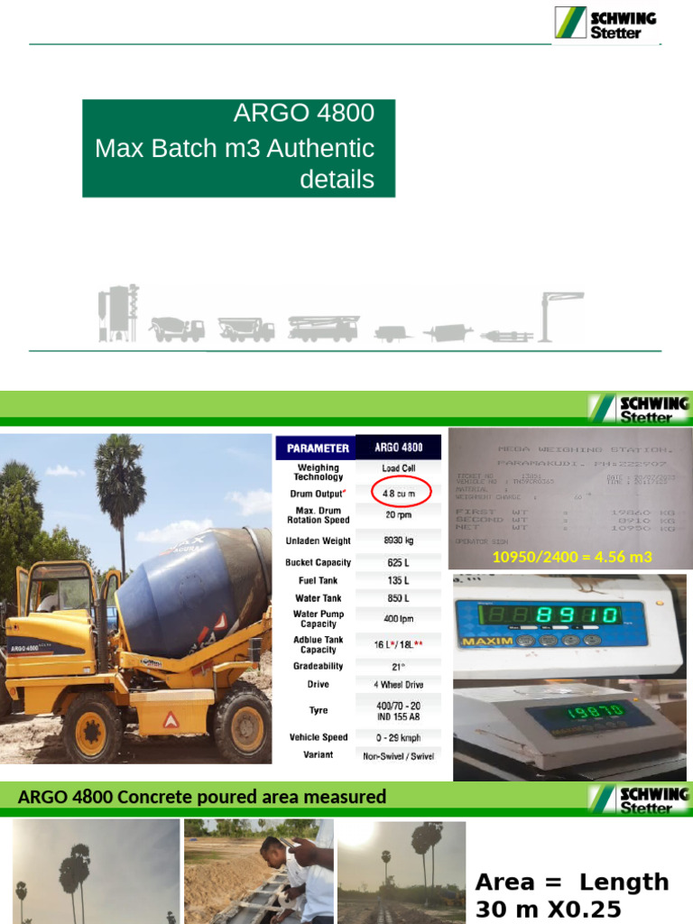 ARGO 4800 Machine Max Batch Details | PDF