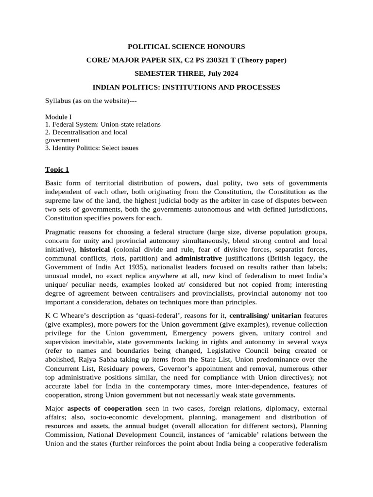 3H, Synopsis File, July 2024 | PDF | Governance | Taxes