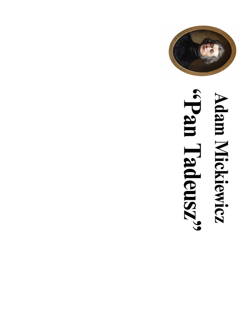 Adam Mickiewicz "Pan Tadeusz" | PDF