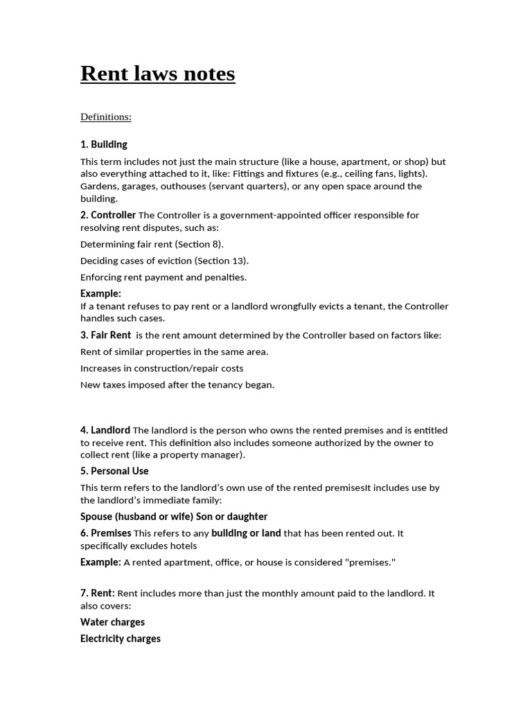 Tenant Rules and Rent Regulations | PDF | Leasehold Estate | Landlord