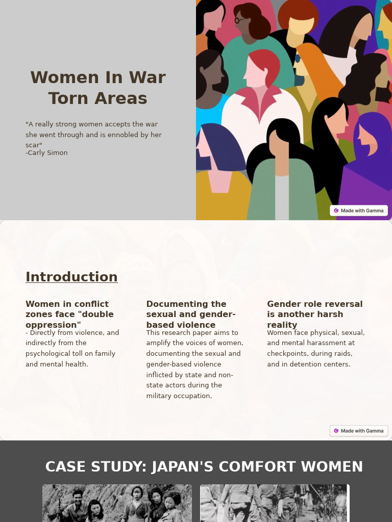Women in War Prone Zones | PDF | Violence Against Women | Violence
