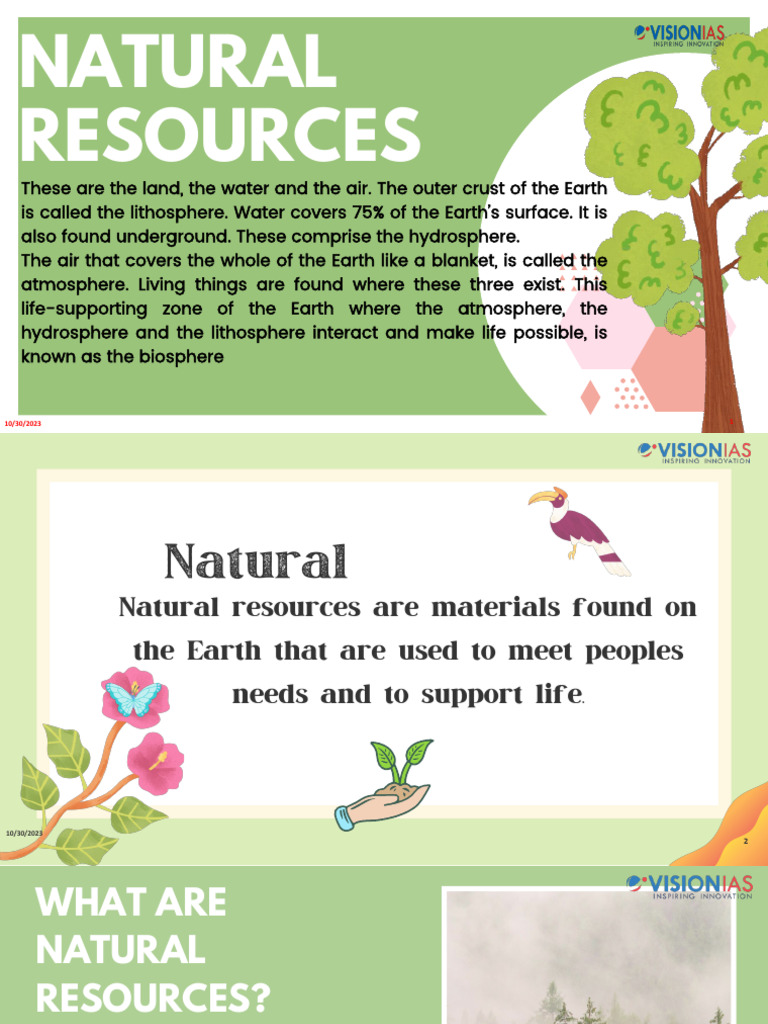 Understanding Natural Resources for Class 5 | PDF | Ecosystem | Earth